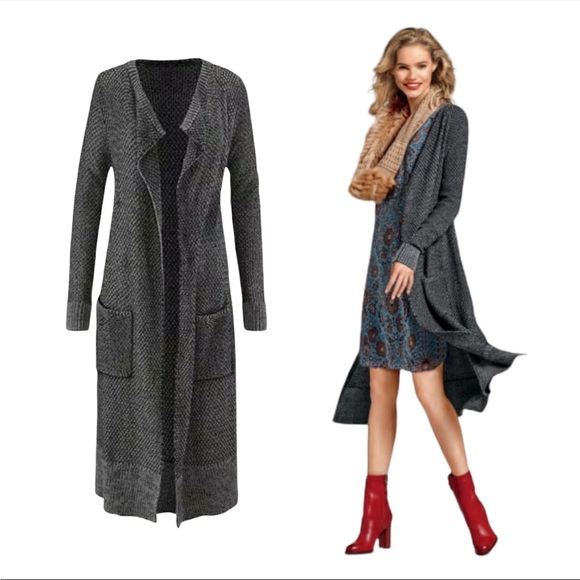 CAbi | Sweaters | Cabi Lara Duster Knit Maxi Cardigan Sweater Size ...